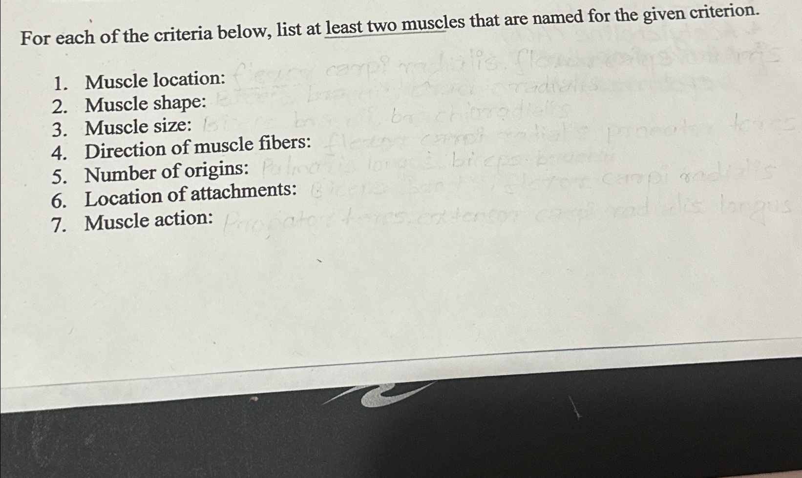 Solved For each of the criteria below, list at least two | Chegg.com