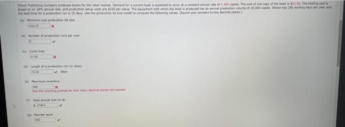 Solved (w) Heramum cot produtben lat sae (i) Cywie time (d) | Chegg.com