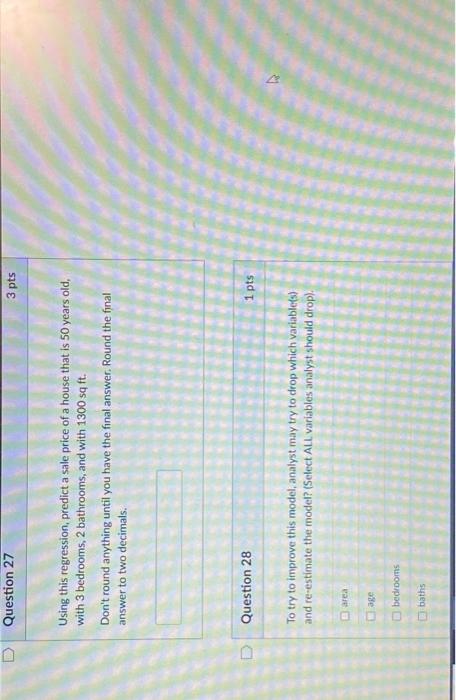 Solved Part 3: House Sale Prices All questions in Part 3 | Chegg.com