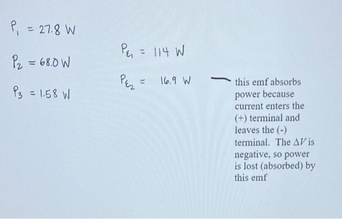 Solved Find the power loss in each resistor and the power | Chegg.com
