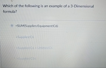 Solved Which of the following is an example of a | Chegg.com