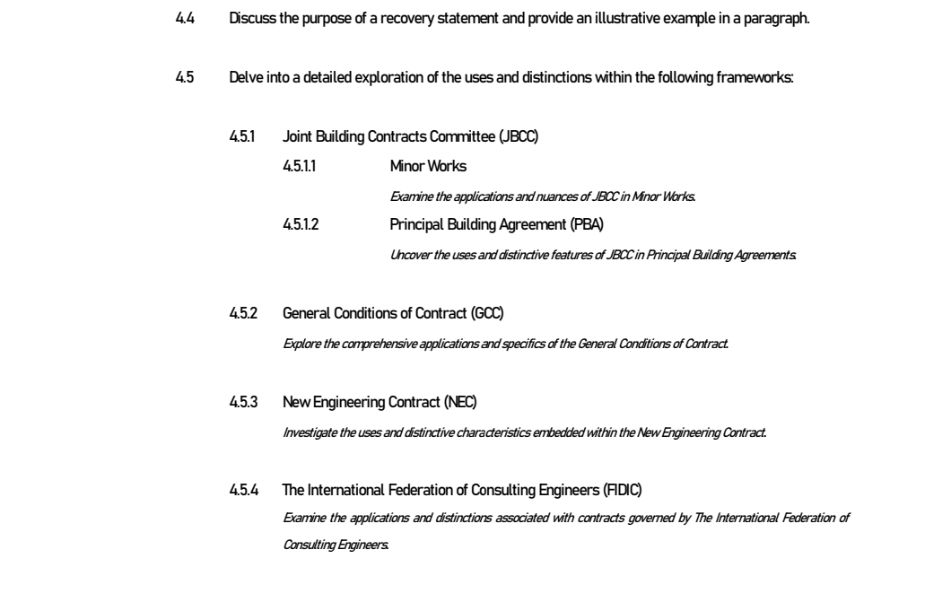 Solved 4.4 ﻿Discuss the purpose of a recovery statement and | Chegg.com