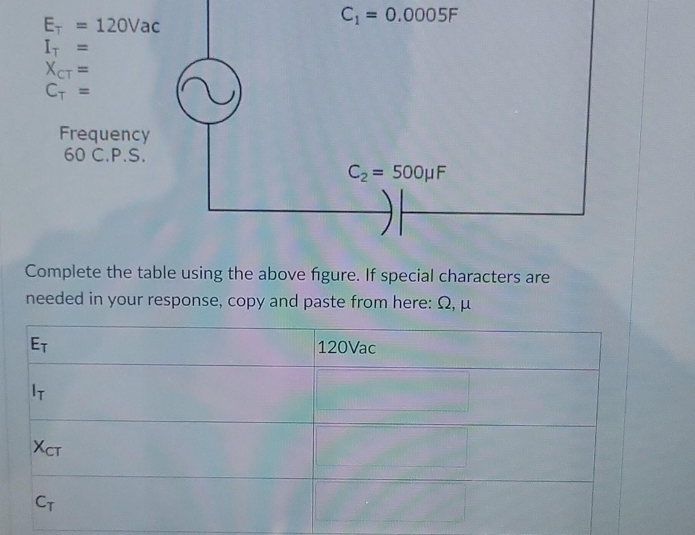 Solved Complete the table using the above figure. If special | Chegg.com