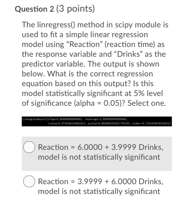 (Solved) : Question 1 3 Points Following Python Methods Used Perform ... (Solved) : Question 1 3 Points Following Python Methods Used Perform ...
