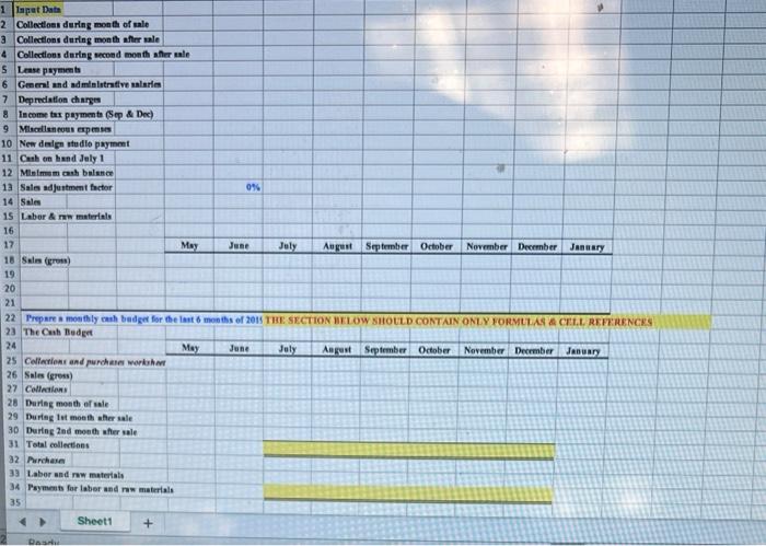 Solved huge assignment due soon and need major help, excel | Chegg.com