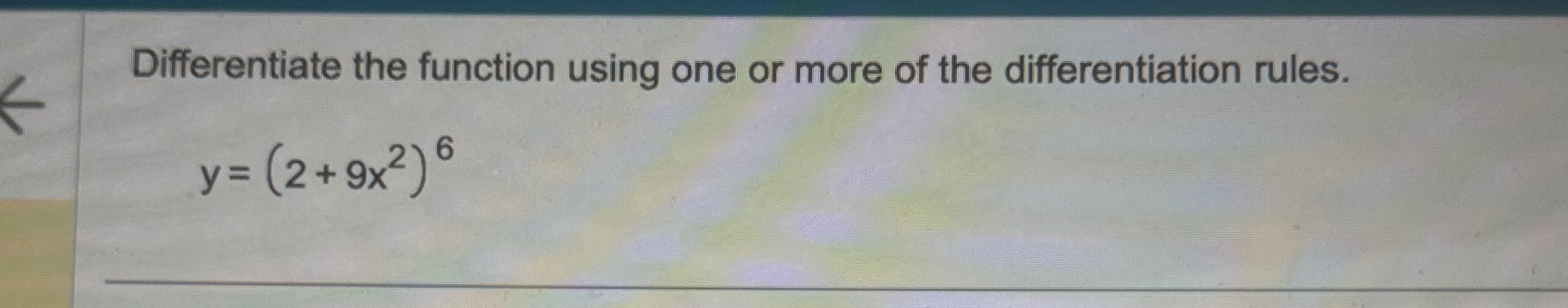 Solved Differentiate the function using one or more of the | Chegg.com