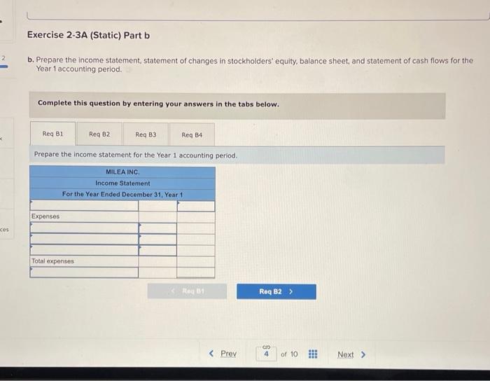 Solved Required information Exercise 2-3A (Static) Effect of | Chegg.com
