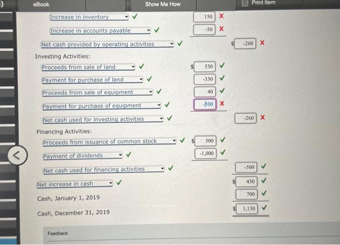 Solved Spreadsheet and Statement The following 2019 | Chegg.com