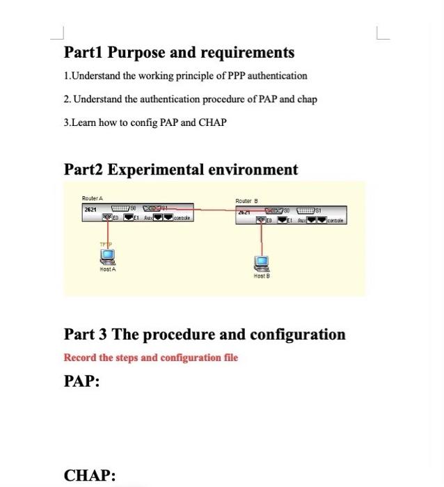Solved Part1 Purpose and requirements 1.Understand the | Chegg.com