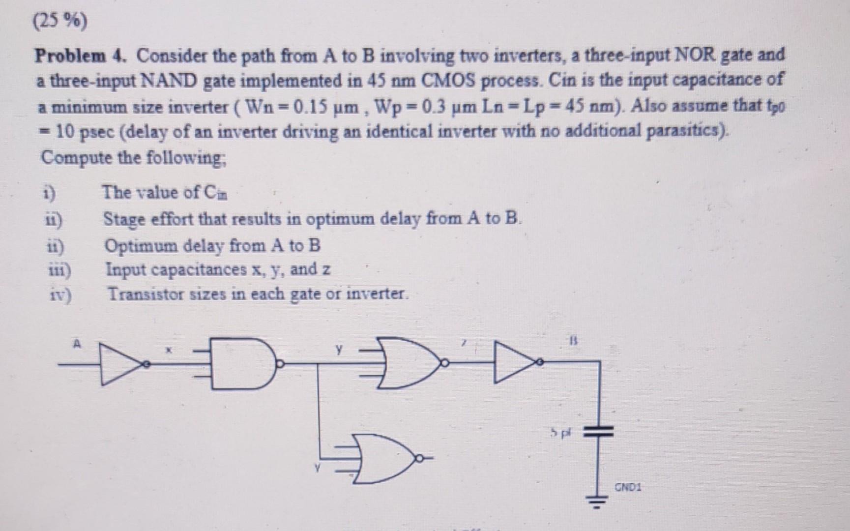 Problem 4. Consider the path from A to B involving | Chegg.com