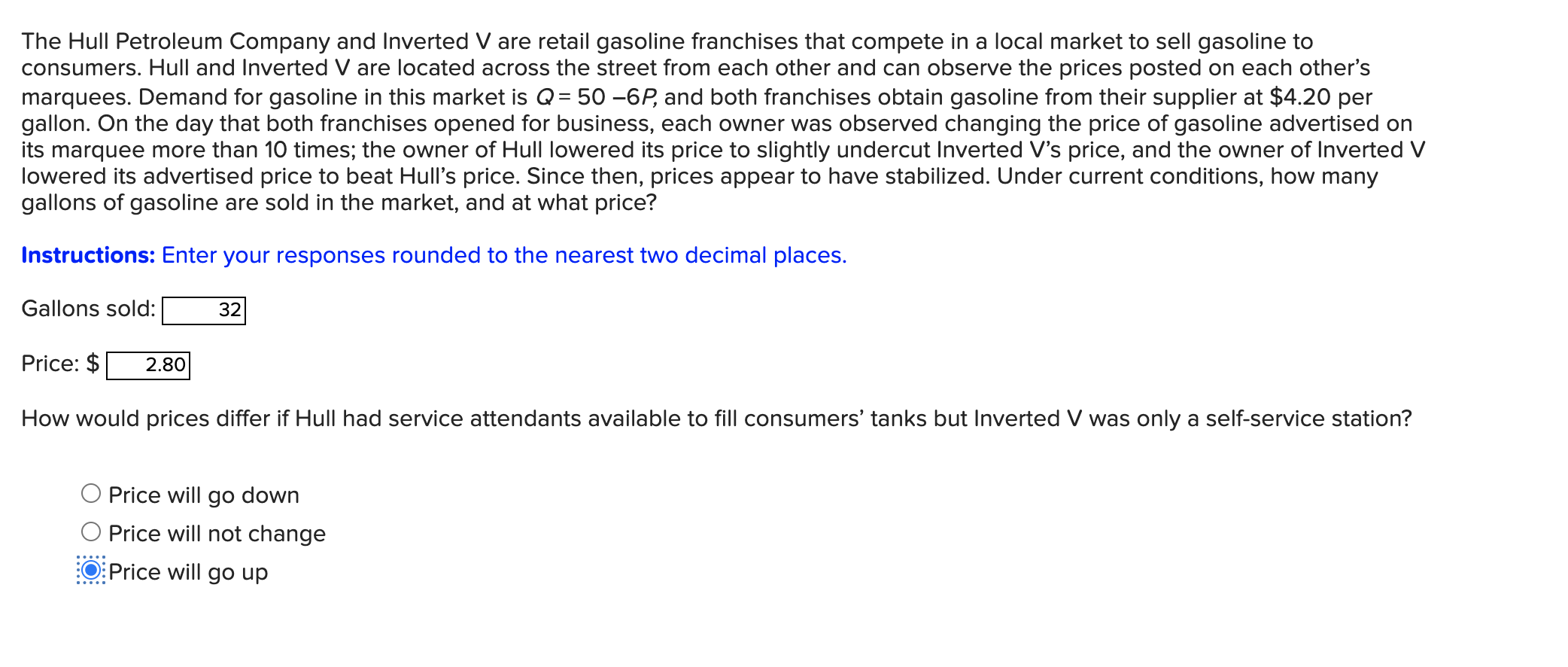 Solved The Hull Petroleum Company and Inverted V are retail | Chegg.com