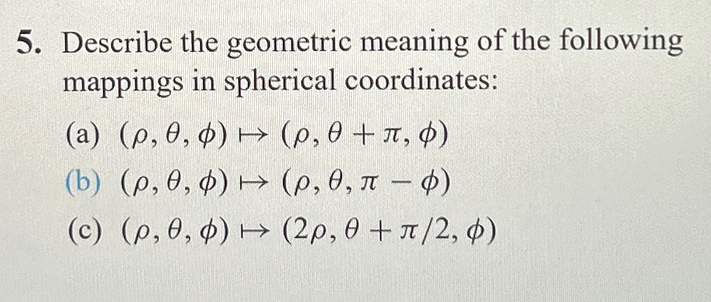 Solved Describe the geometric meaning of the following | Chegg.com