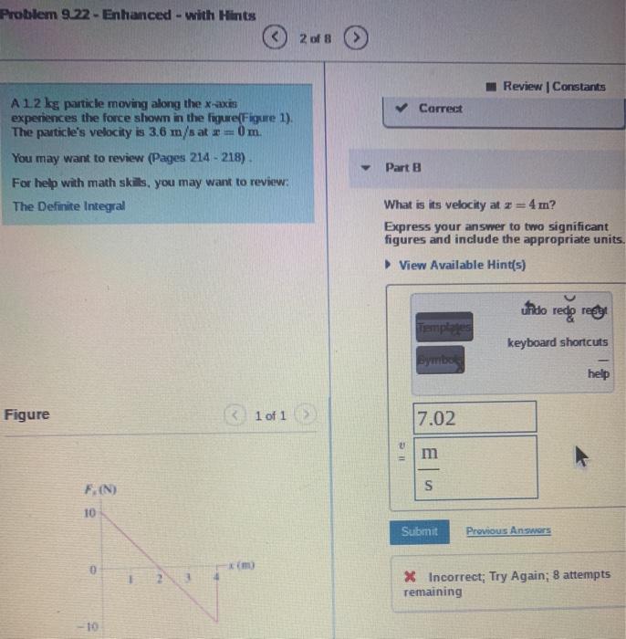Solved Problem 9.22 - Enhanced - with Hints 2 of 8 Review | Chegg.com