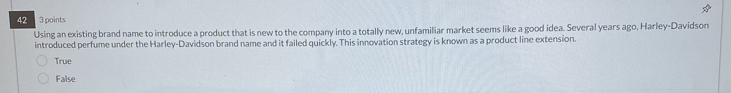 Solved 423 ﻿pointsUsing an existing brand name to introduce | Chegg.com