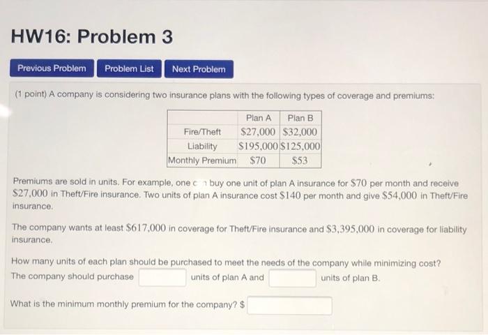 HW16: Problem 3 Previous Problem Problem List Next | Chegg.com HW16: Problem 3 Previous Problem Problem List Next | Chegg.com