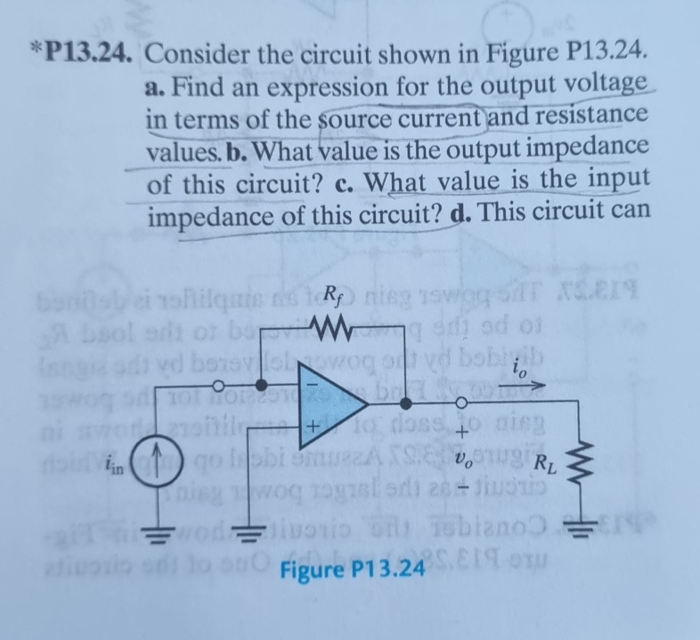 Solved *P13.24. ﻿Consider the circuit shown in Figure | Chegg.com