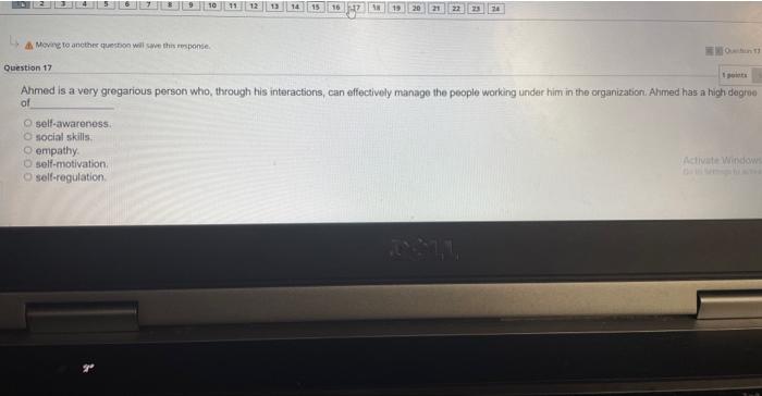 Solved Ahmed is a very gregarious person who, through his | Chegg.com