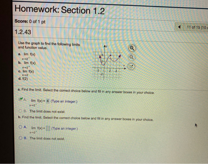 Solved Homework: Section 1.2 Score: 0 of 1 pt / > 11 of 15 | Chegg.com