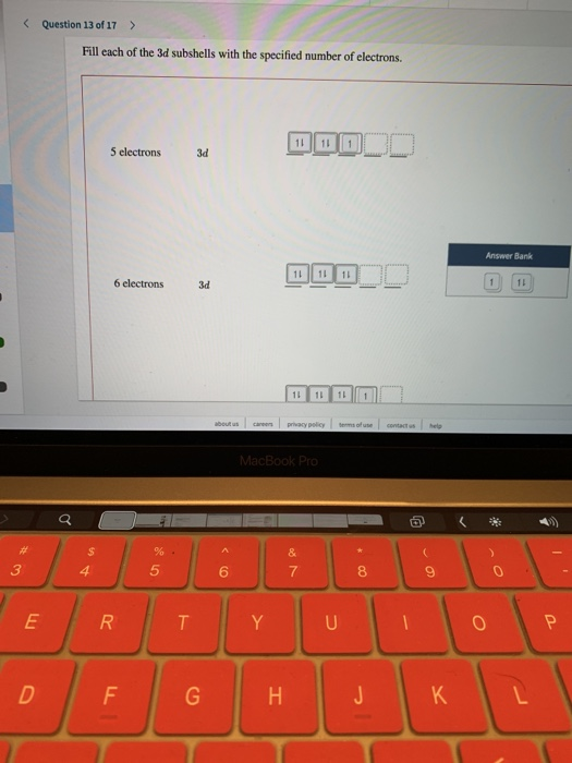 Solved Fill each of the 3d subshells | Chegg.com