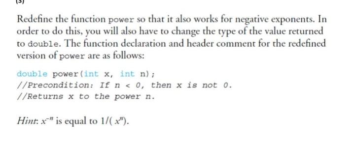 Solved (4) Write a recursive function that has an argument | Chegg.com