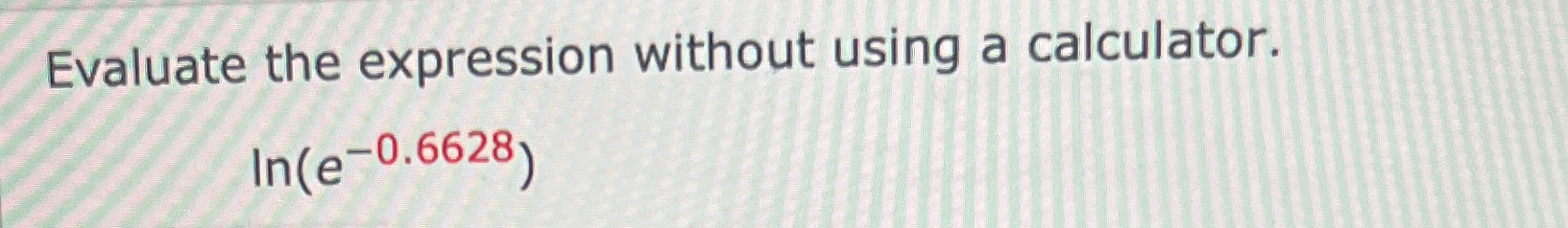 Solved Evaluate the expression without using a | Chegg.com