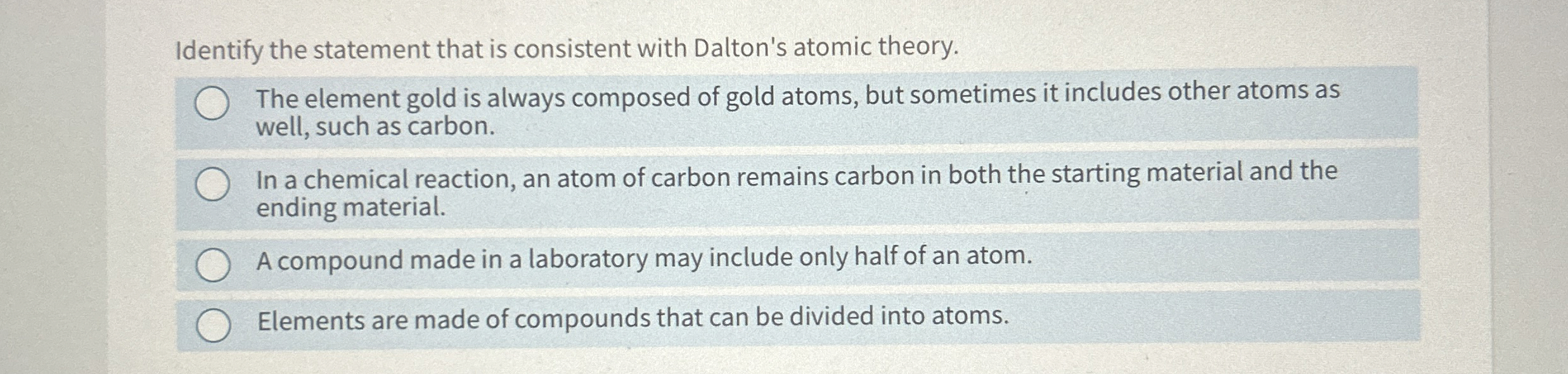 Solved Identify the statement that is consistent with | Chegg.com