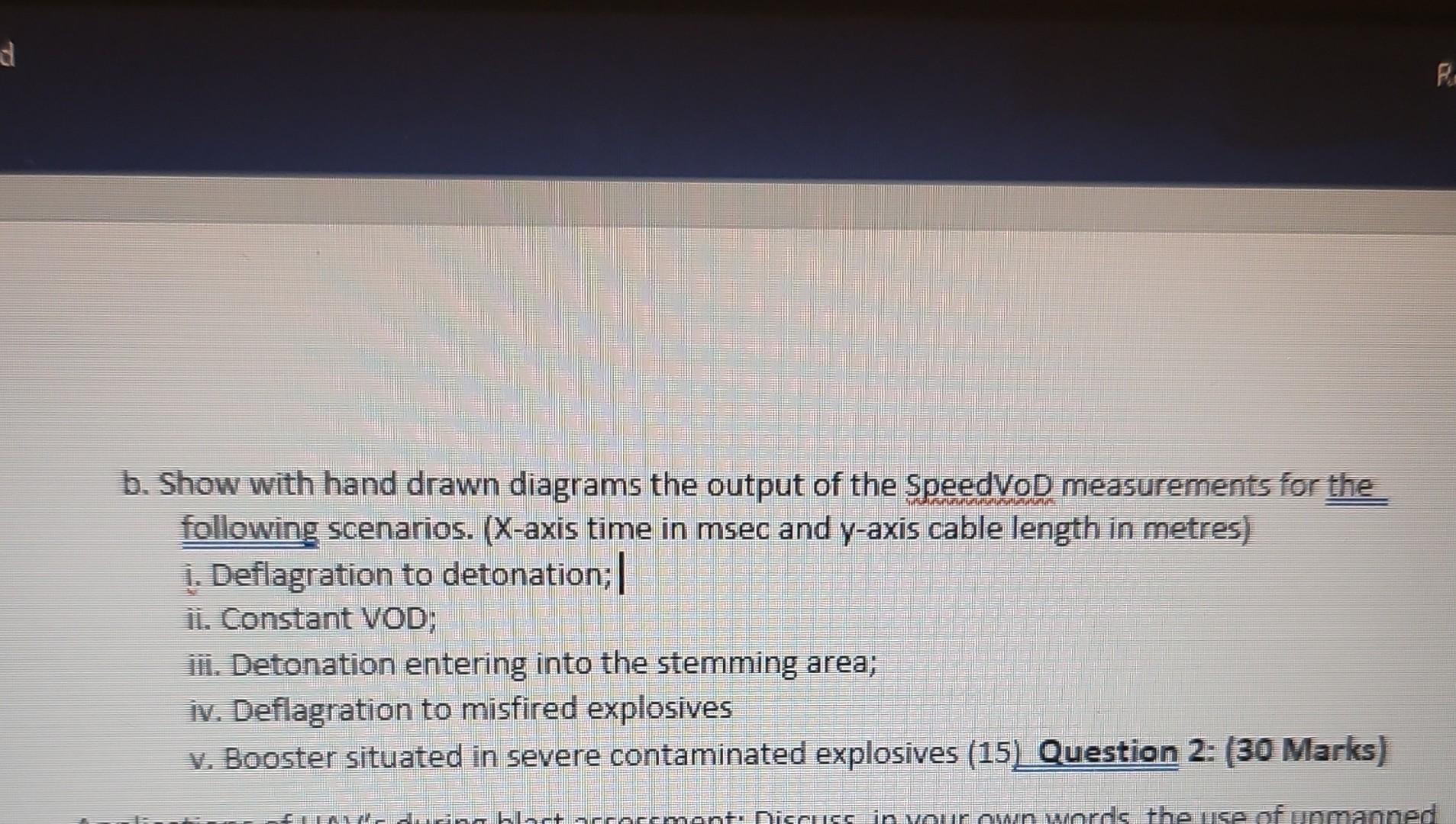 b. Show with hand drawn diagrams the output of the | Chegg.com