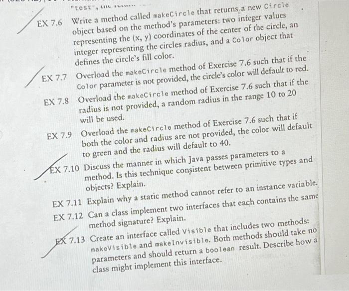Solved Exercises Ex 71 Write A Method Called Average That 2946