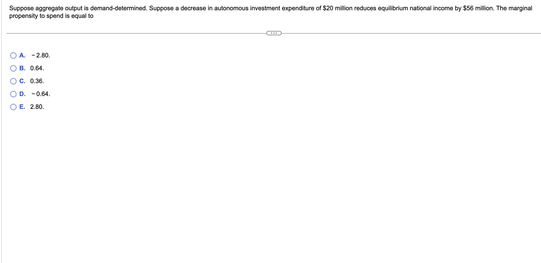 Solved Suppose aggregate output is demand-determined. | Chegg.com