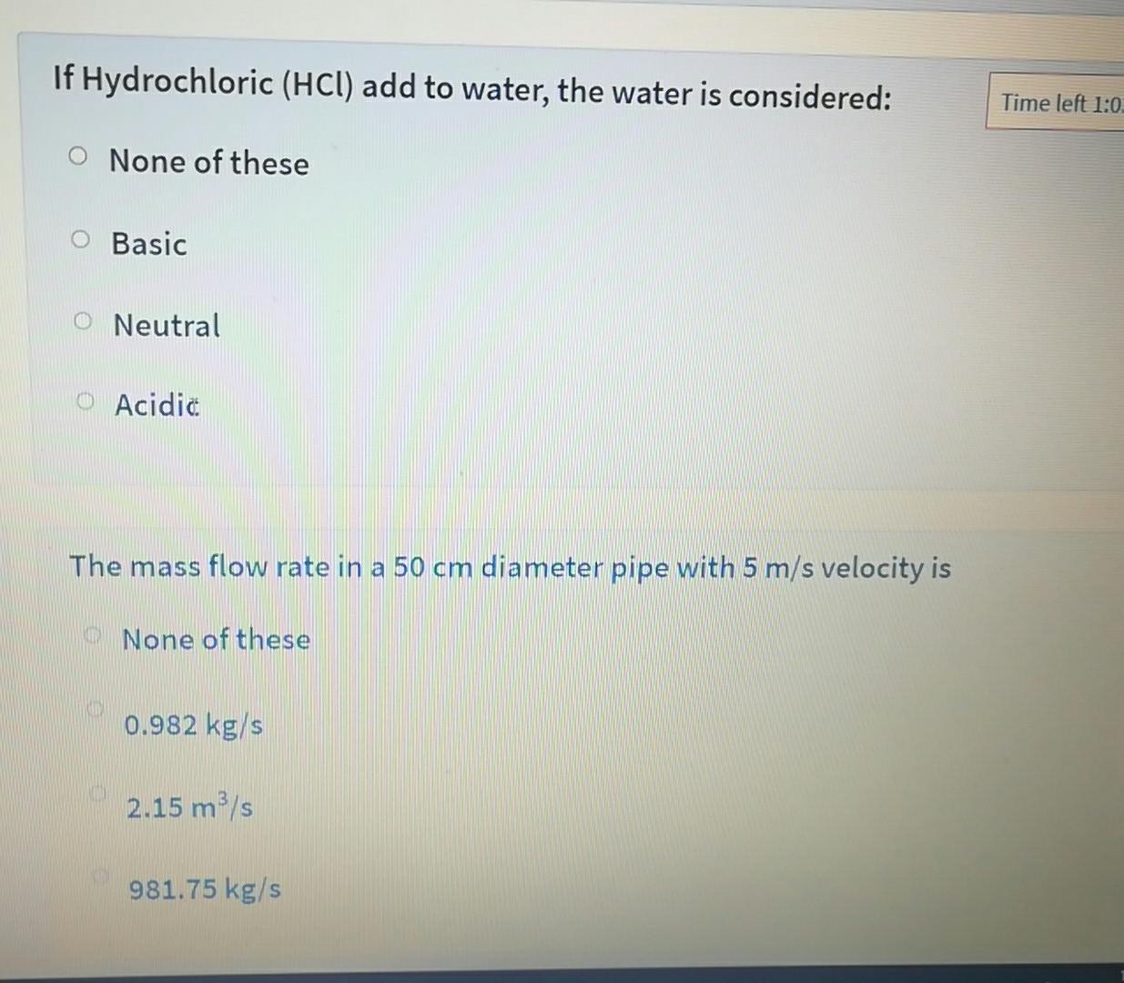 Solved If Hydrochloric (HCl) add to water, the water is | Chegg.com