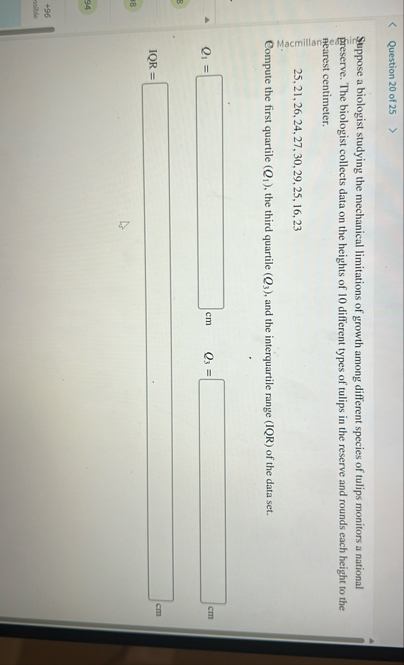 Solved Question 20 ﻿of 25Suppose a biologist studying the | Chegg.com