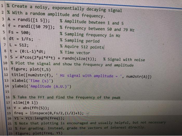 Im using Matlab Version R2020a Heres my script and | Chegg.com