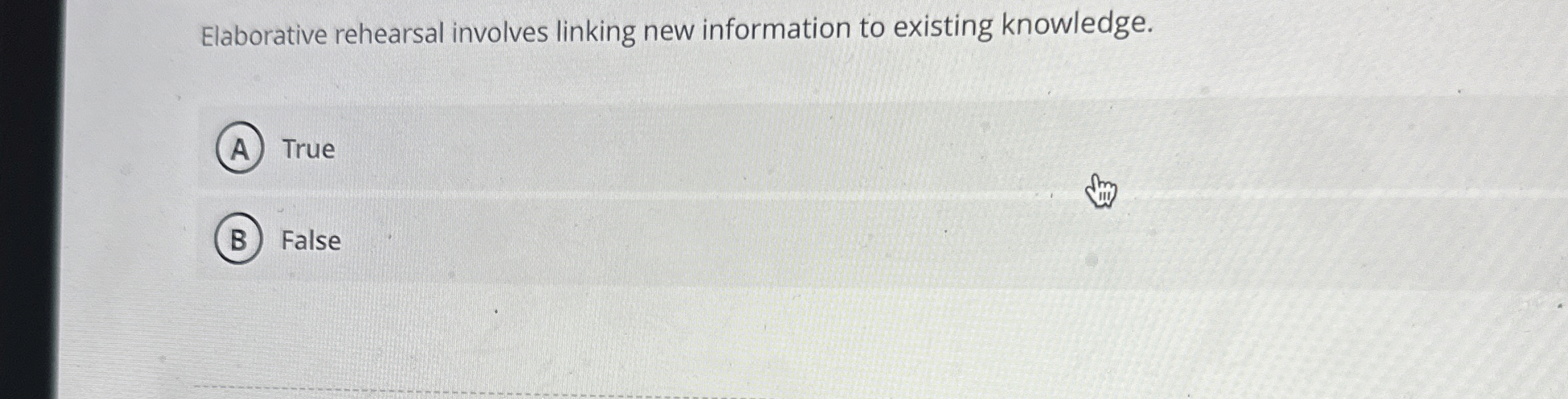 Solved Elaborative rehearsal involves linking new | Chegg.com