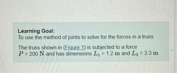 Solved Learning Goal: To use the method of joints to solve | Chegg.com