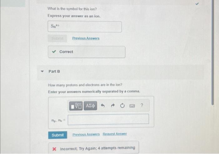 Solved What is the symbol for this ion? Express your answer | Chegg.com