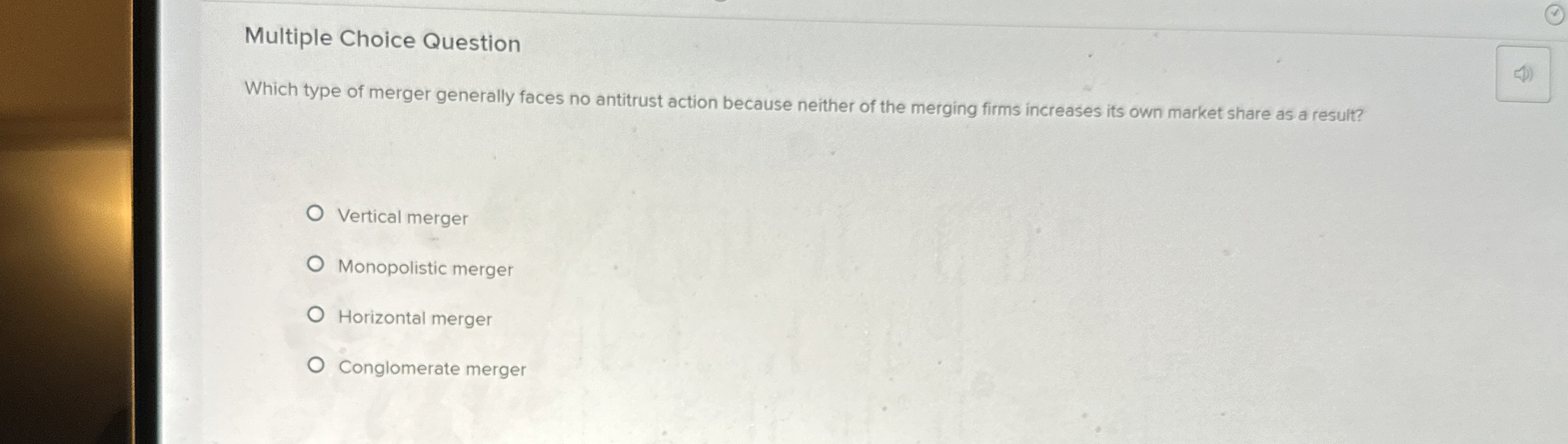 Solved Multiple Choice QuestionWhich type of merger | Chegg.com