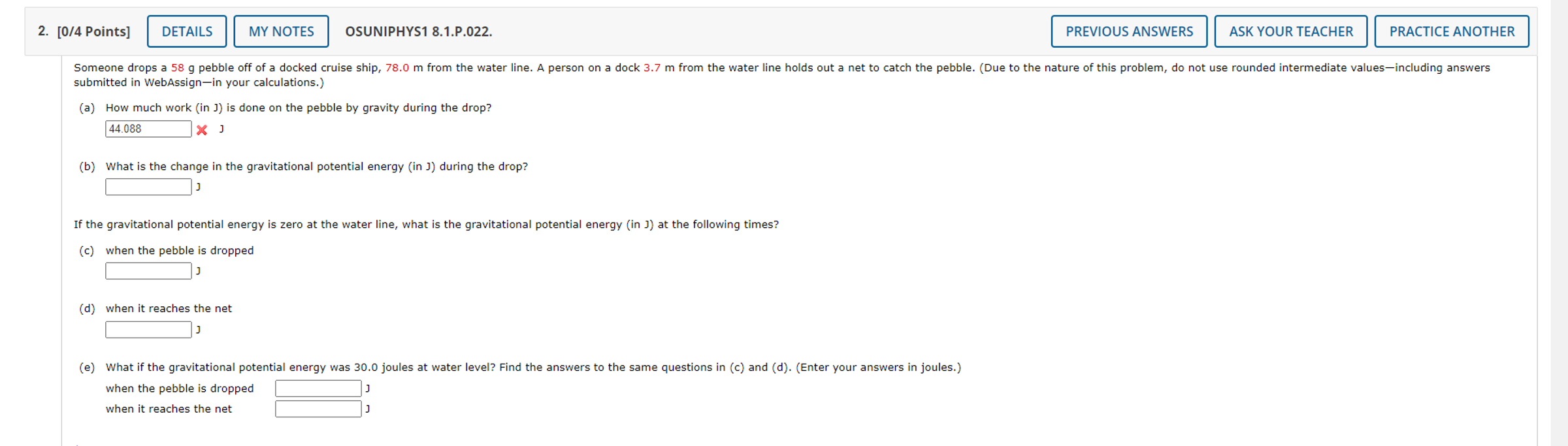 Solved submitted in WebAssign-in your calculations.)(a) ﻿How | Chegg.com