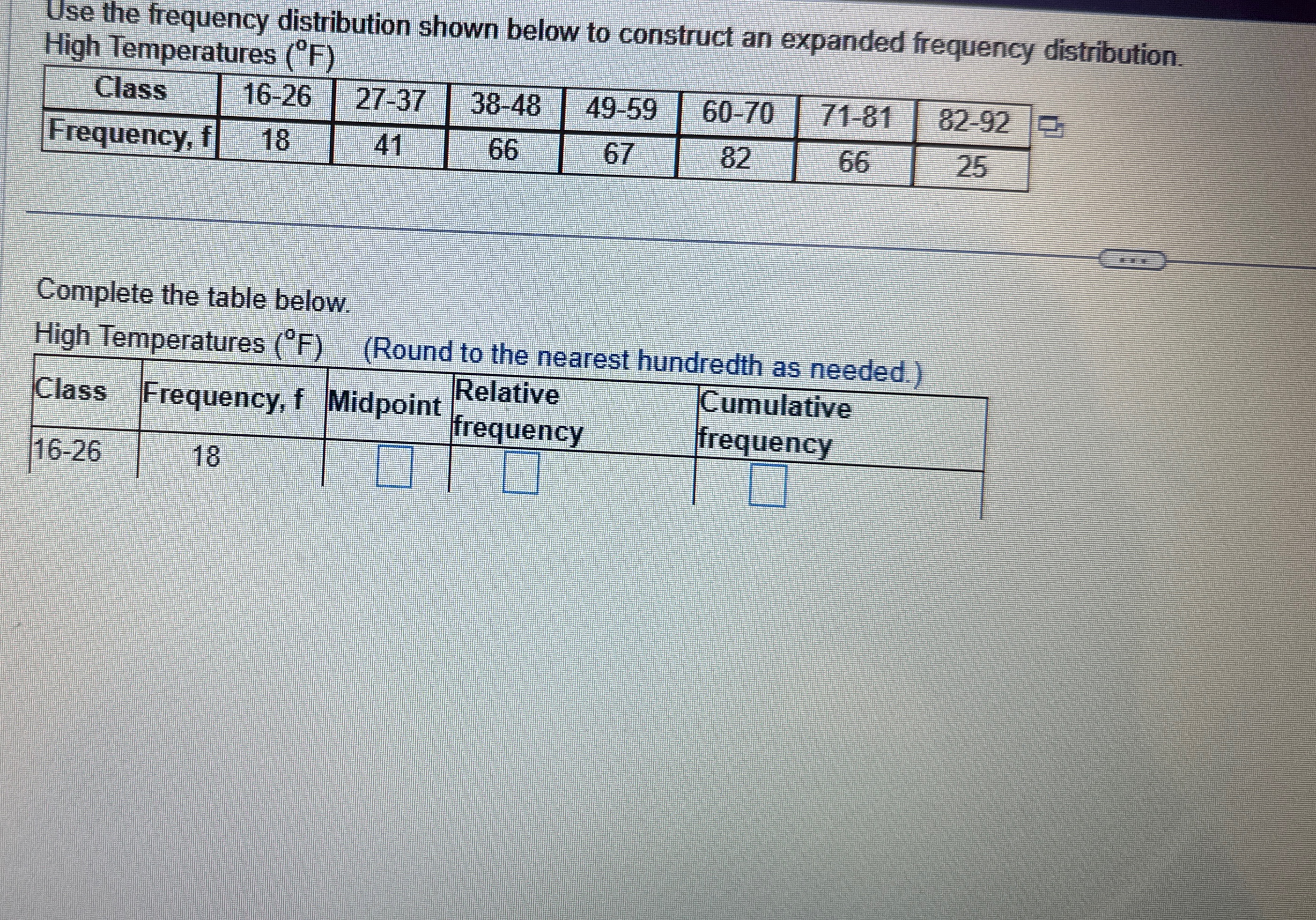 Solved Use the frequency distribution shown below to | Chegg.com