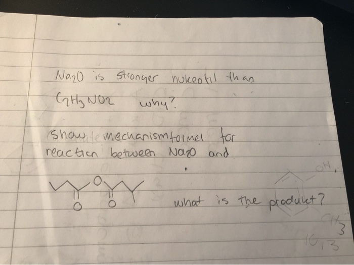 Solved Nazo is stronger nokeotil than C2 H₂ NO2 why? (Show | Chegg.com