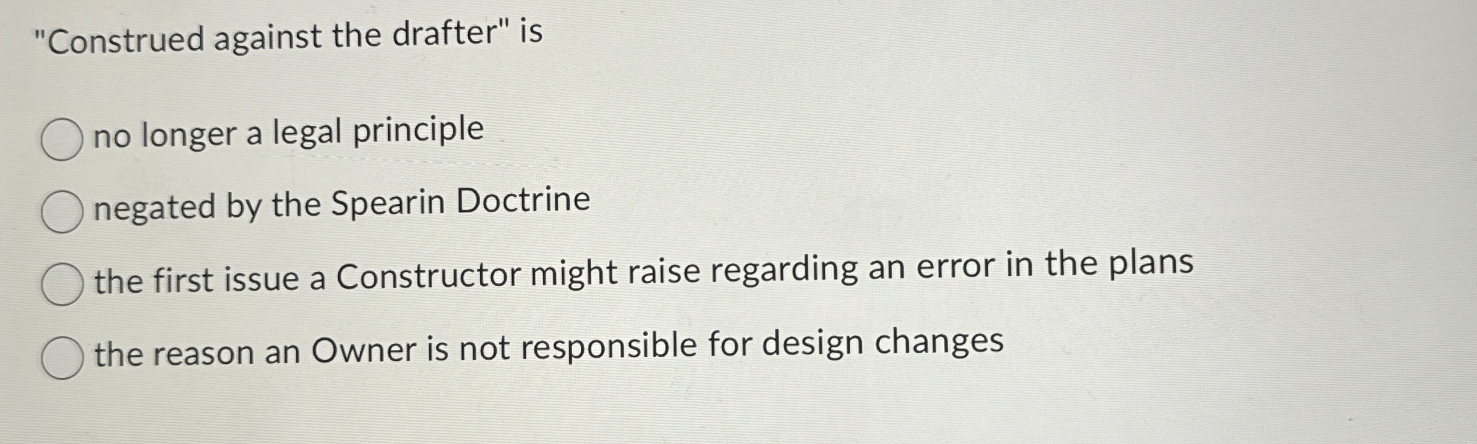 High Quality SOLUTION "Construed against the drafter" isno longer a ...