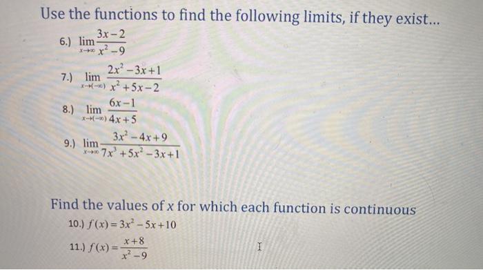 Solved Use the given graph to find the limits at infinity, | Chegg.com