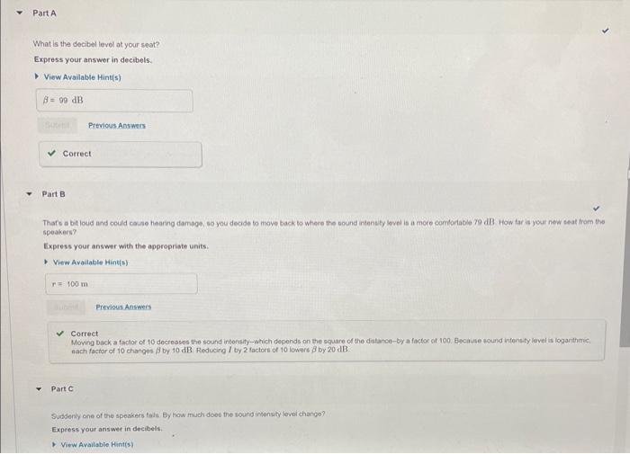 Solved A concert you're attending has two large side-by-side | Chegg.com