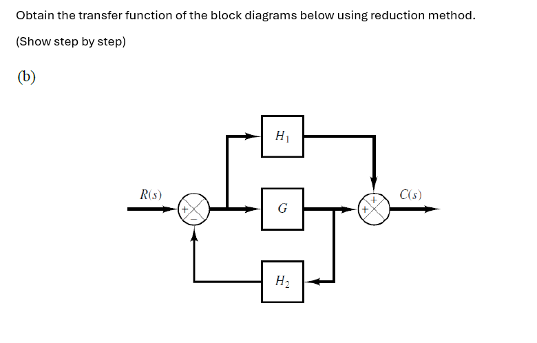 Solved Obtain the transfer function of the block diagrams | Chegg.com