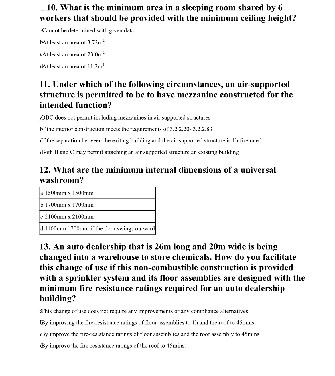 Solved Using the ontario building code 2012 ﻿answer the | Chegg.com