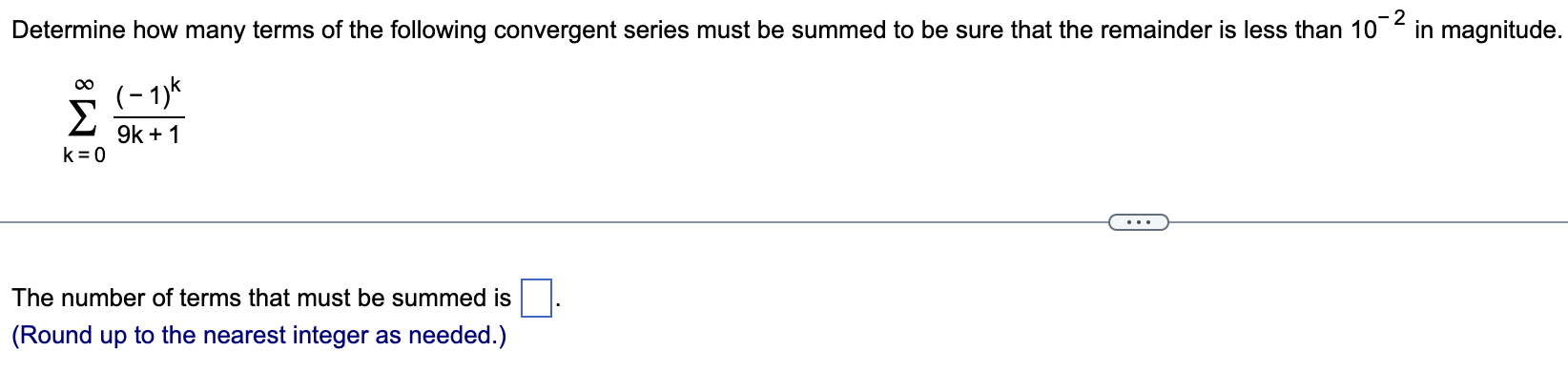 Solved Determine how many terms of the following convergent | Chegg.com