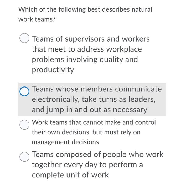 Solved Which of the following best describes natural work | Chegg.com