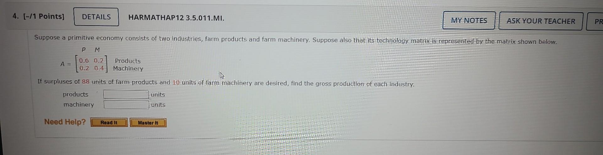 Solved Suppose a primitive economy consists of two | Chegg.com
