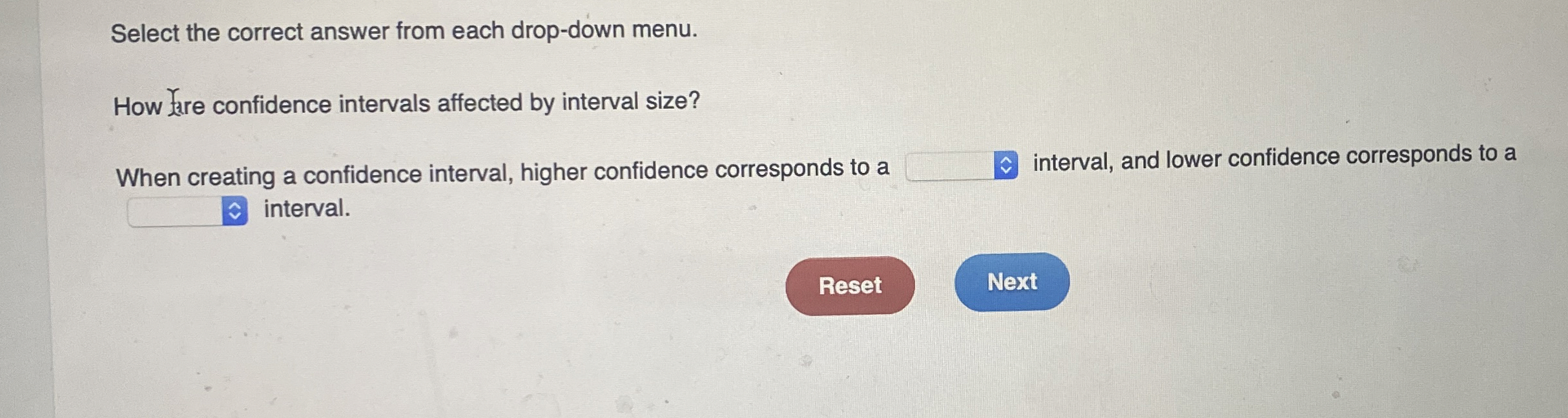 Select the correct answer from each drop-down | Chegg.com
