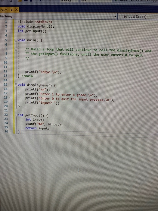 Solved complete the code using a for loop and make a | Chegg.com