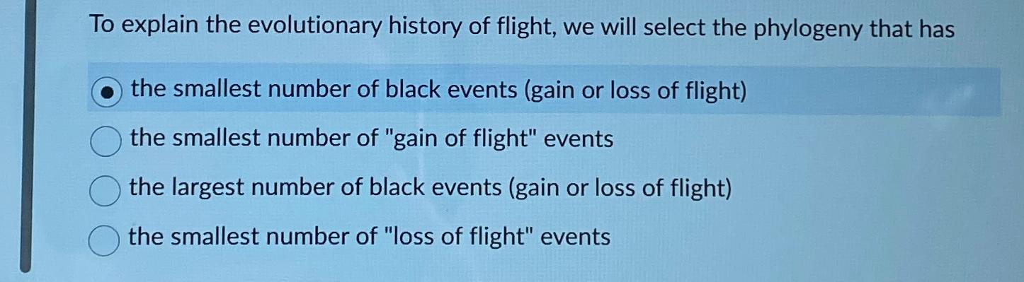 Solved To explain the evolutionary history of flight, we | Chegg.com